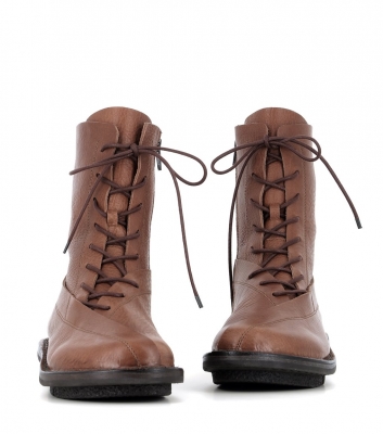 Boots pour femme Trippen Flicker f brown en cuir écologique