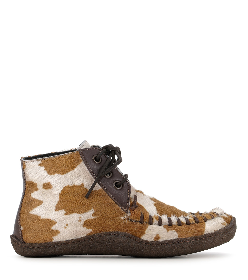 Original Cow-print leather shoes Punto Pigro for women