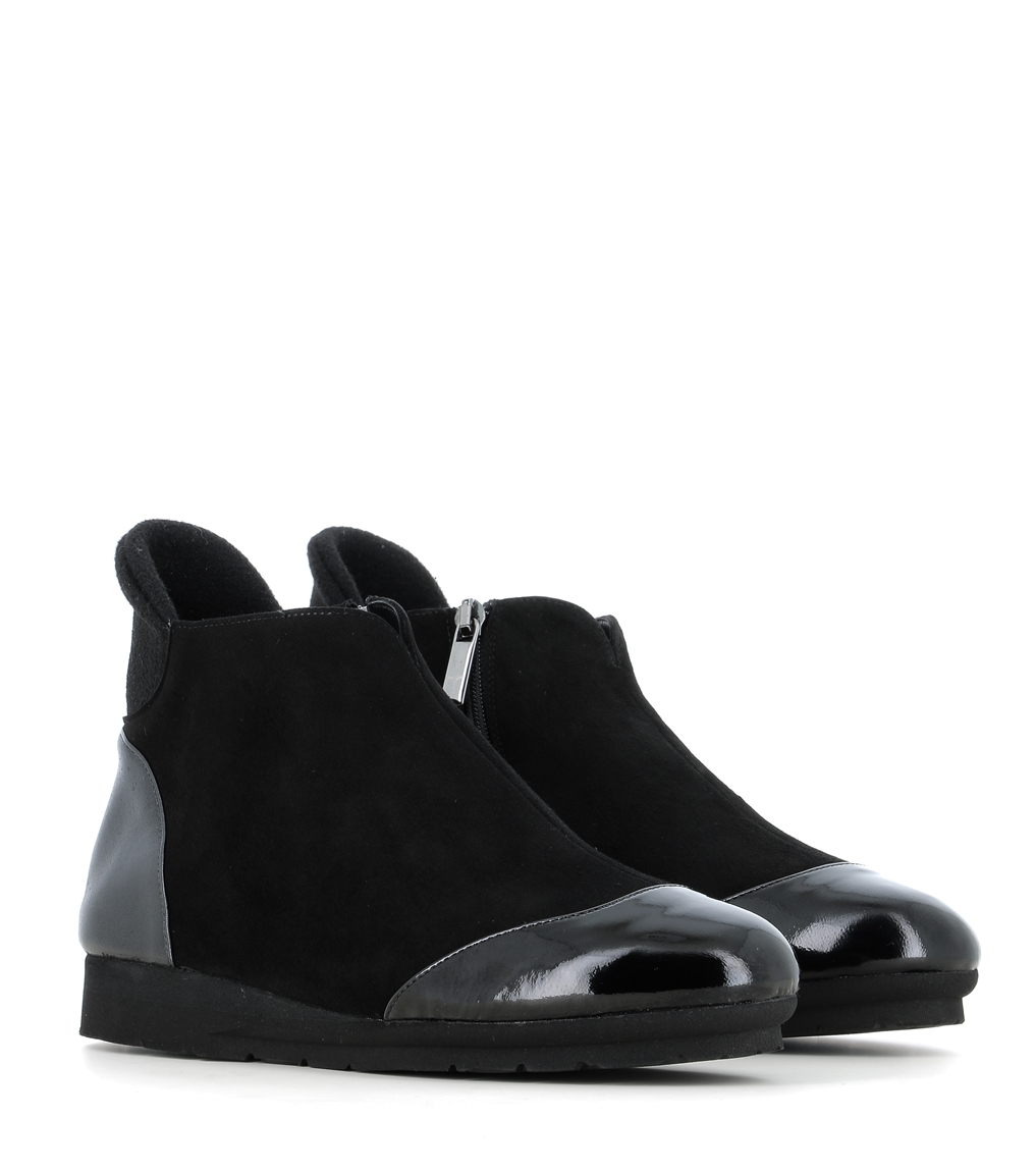 Boots noires élégantes Thierry Rabotin Gemon en cuir souple